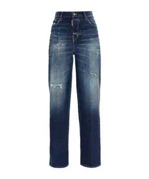 Dsquared2 ダメージ ペイント ジーンズ - Blue