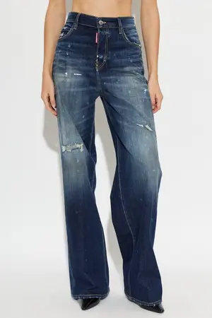 Dsquared2 ダメージ ペイント ジーンズ