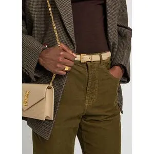 Saint Laurent Versatile Thin Leather Belt