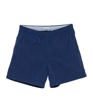 C.P. COMPANY Logo-embroidered Swim Shorts - Blue