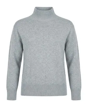 Max Mara Solid-color Cashmere Turtleneck Knitwear - Grey