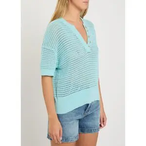 Varley Cotton Short-sleeve Polo Shirt