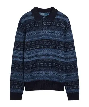 Polo Ralph Lauren Regular Fit Long Sleeve Polo Shirt - Black