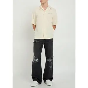 Amiri Mid-rise Relaxed Straight-leg Jeans
