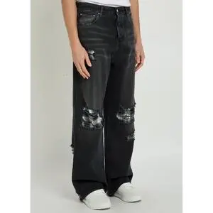 Amiri Mid-rise Relaxed Straight-leg Jeans
