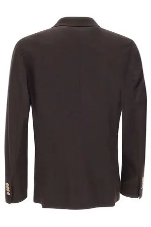 Eleventy Double-breasted Peak-lapel Blazer