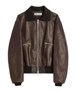 Our Legacy Long-sleeve Leather Jacket