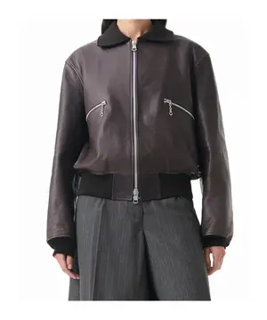 Our Legacy Long-sleeve Leather Jacket