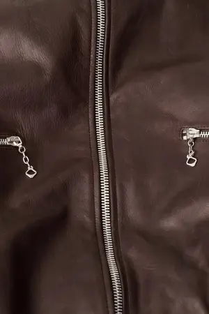 Our Legacy Long-sleeve Leather Jacket