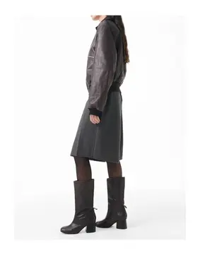 Our Legacy Long-sleeve Leather Jacket