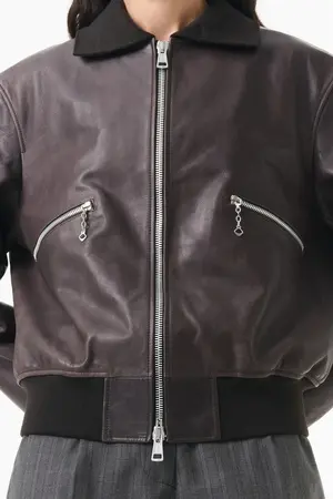 Our Legacy Long-sleeve Leather Jacket