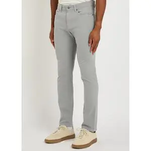 Hugo Boss Casual Slim-fit Trousers - Light Grey