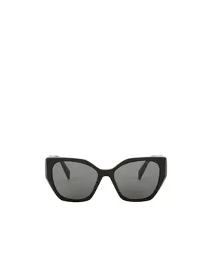 Prada Thick-frame Cat's Eye Sunglasses - Black