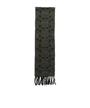 COACH Jacquard Long Scarf - Black