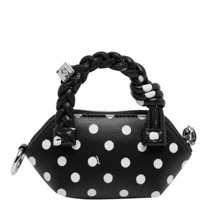 GANNI Nano Bou Polka-dot Wristlet Bag