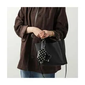 GANNI Nano Bou Polka-dot Wristlet Bag