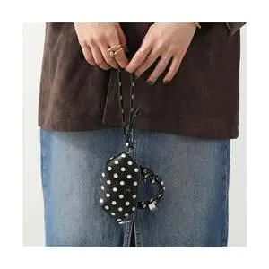 GANNI Nano Bou Polka-dot Wristlet Bag