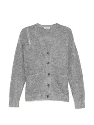 Undercover Zipped-detail Cardigan - Grey