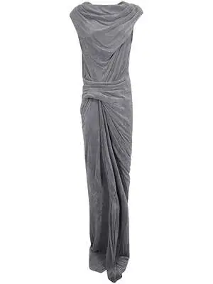 Rick Owens Draped Velvet Dress
