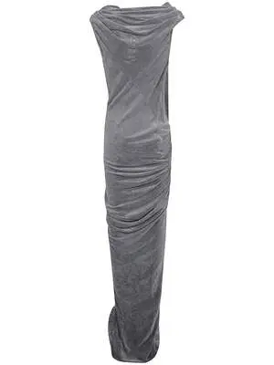 Rick Owens Draped Velvet Dress