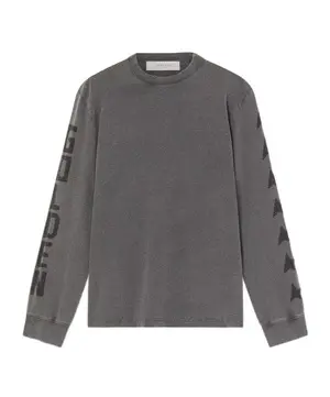 GOLDEN GOOSE Star Printed Long-sleeved T-shirt - Black