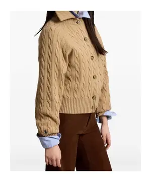 Polo Ralph Lauren Braided Knitted Buttoned Cardigan