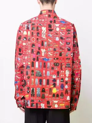 Balenciaga Fashion-print Long-sleeve Shirt
