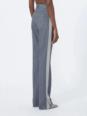 Sportmax Side-stripe Split-hem Jeans