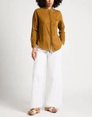 FORTE_FORTE Shirt Mustard Size Cotton, Silk, Glass