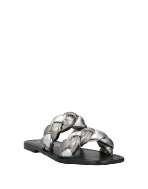 COLORS OF CALIFORNIA Sandals Size Soft Leather - Silver