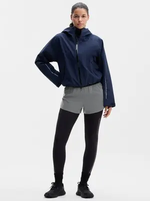 Athleta Speedwork Reflect Tech Short - Silver Reflective