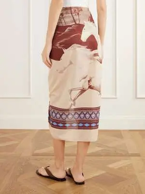 Johanna Ortiz Traversia De Luz Printed Cotton-voile Sarong