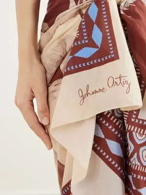 Johanna Ortiz Traversia De Luz Printed Cotton-voile Sarong