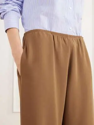 LESET Arielle Crepe Wide-leg Pants