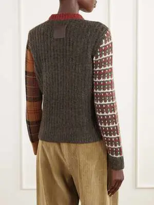 Barbour Ashford Patchwork Wool-blend Sweater