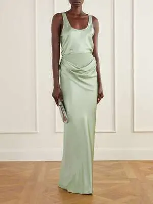 HEIRLOME Adau Silk-satin Top