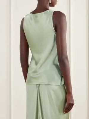 HEIRLOME Adau Silk-satin Top