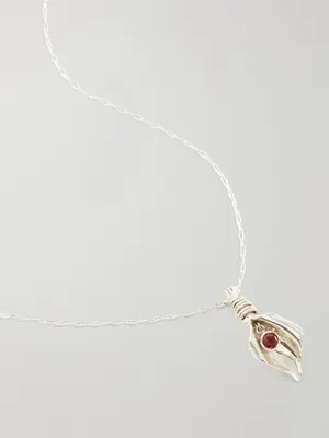 Le Sundial Veil Drop Sterling Pendant Necklace