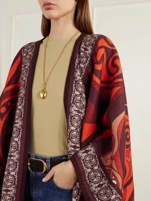 La DoubleJ Soul Printed Virgin Wool-flannel Cape - Multi