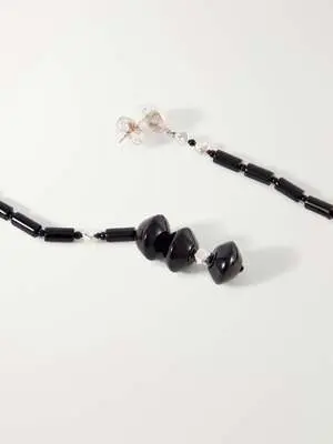 Agmes Margot -tone Onyx Earrings