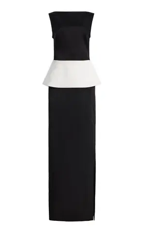 Simkhai Sirel Color-blocked Crepe Gown - Multi