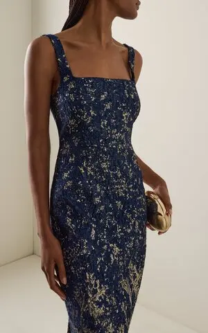 Simkhai Virette Jacquard Midi Dress