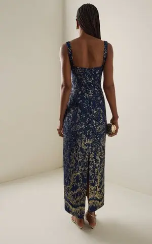 Simkhai Virette Jacquard Midi Dress