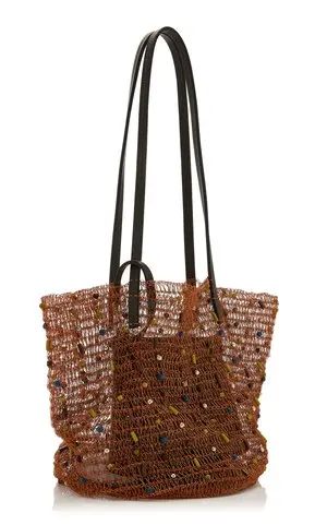 Staud Large Caro Beaded Bucket Bag
