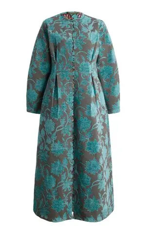 Chan Luu Exclusive Pinch Waist Jacquard Coat - Multi