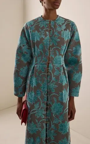 Chan Luu Exclusive Pinch Waist Jacquard Coat