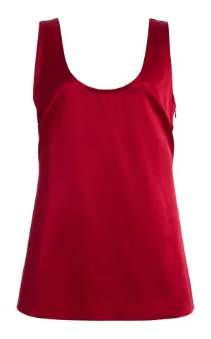 HEIRLOME Exclusive Delphine Silk Top - Red