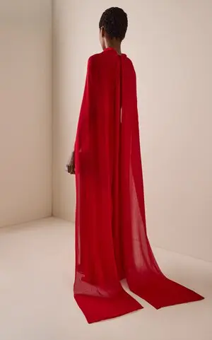 KAMPERETT Exclusive Iris Silk Chiffon Gown