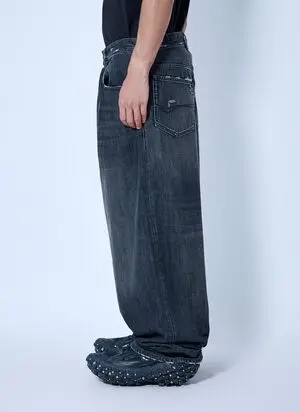 Balenciaga Pleated Baggy Jeans