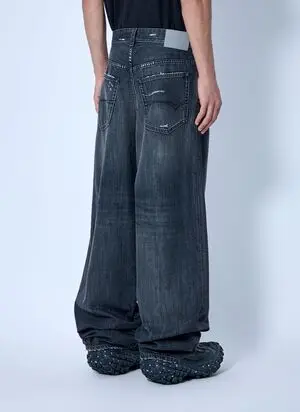 Balenciaga Pleated Baggy Jeans